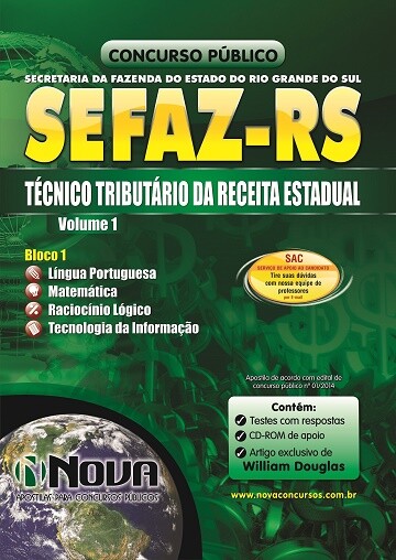 Saiu o edital do Concurso SEFAZ – RS 2014