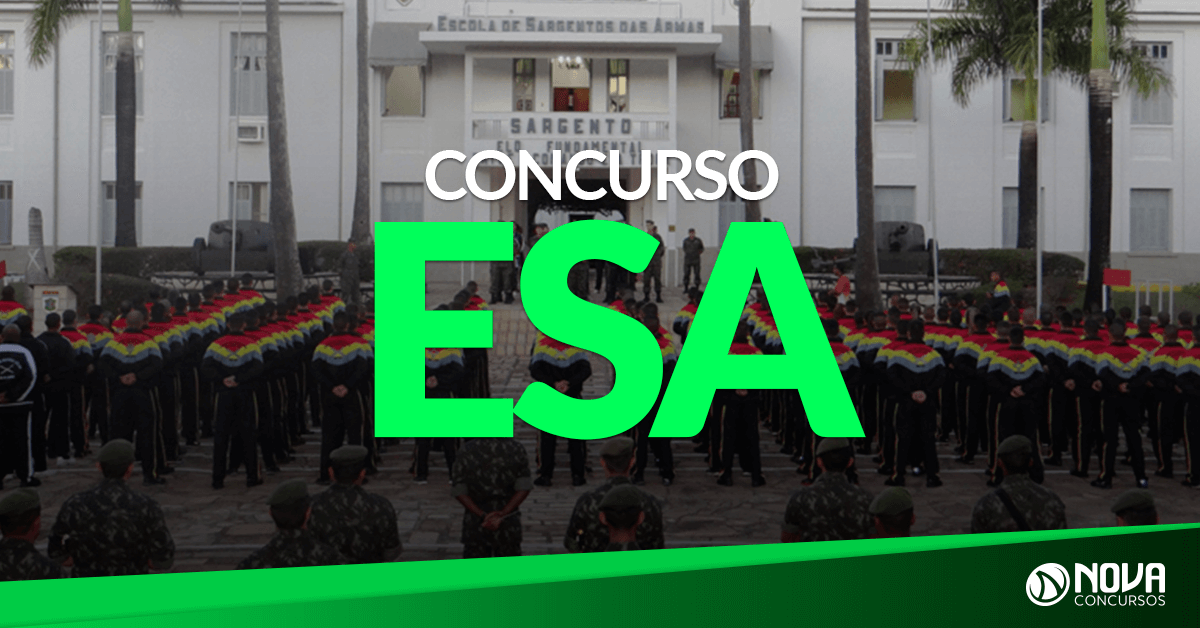 O que cai na prova do Concurso ESA 2026?