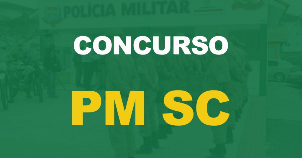 Concurso PM SC: Edital publicado para Soldado. 500 vagas!
