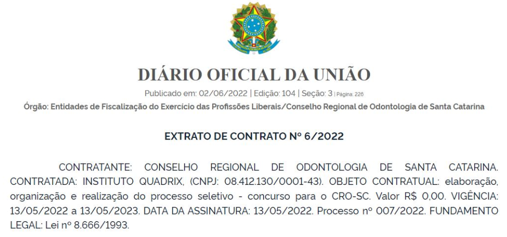 Concurso CRO SC: Banca definida. Edital em breve! | Nova Concursos