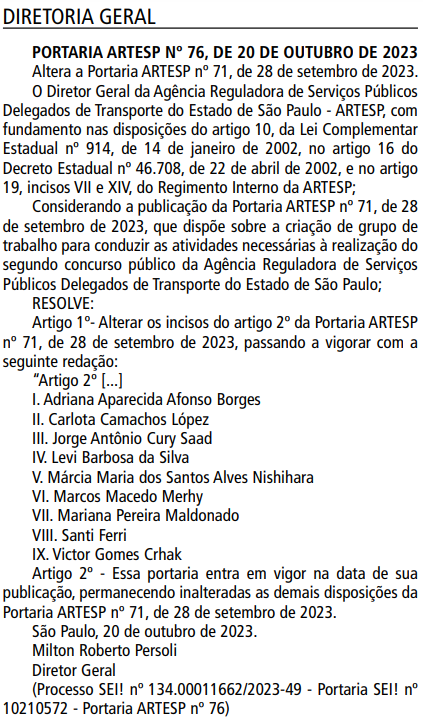 Concurso ArteSP: Comissão formada. Novo edital em breve!