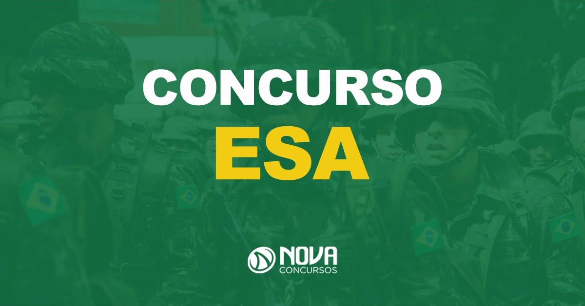 Saiu o edital do concurso ESA 2025: 1.100 vagas!