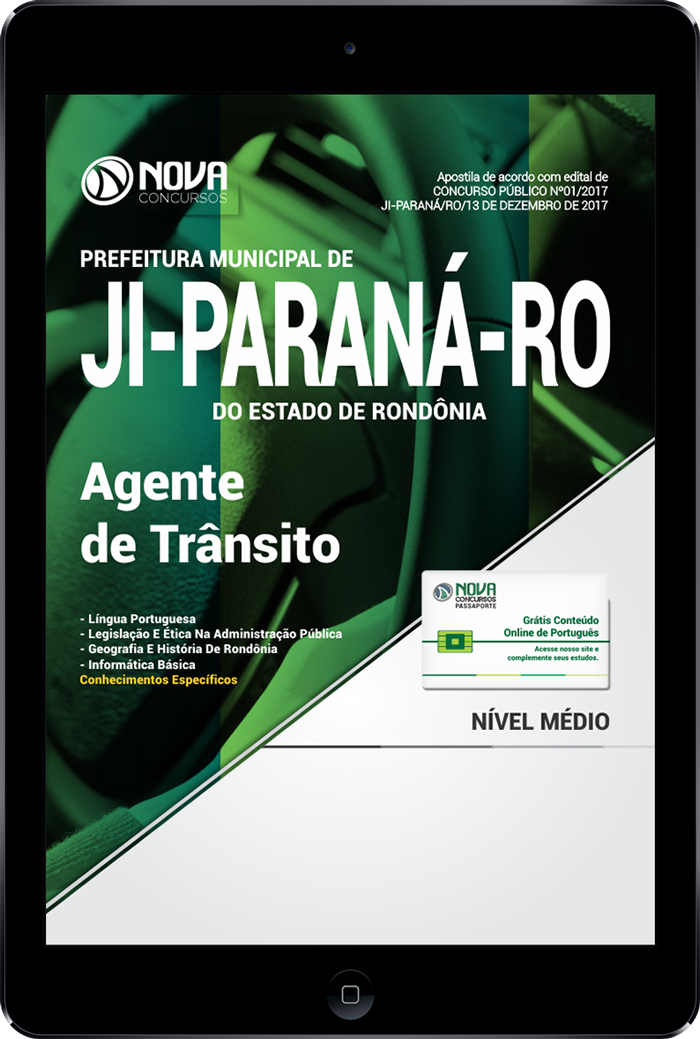 Download Apostila Prefeitura de Ji-Paraná-RO PDF 2018 - Agente de Trânsito Download Apostila Prefeitura de Ji-Paraná-RO PDF 2018 - Agente de Trânsito