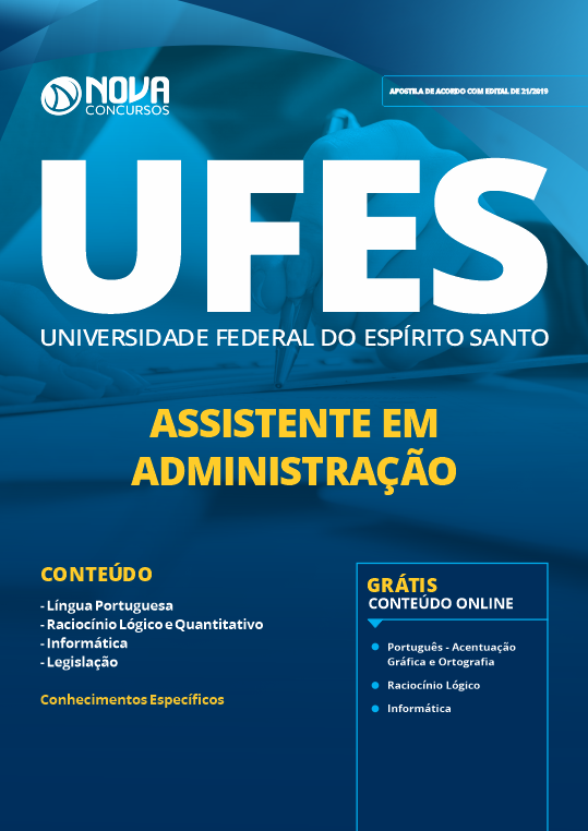 Apostila UFES 2019 - Assistente em Administração Apostila UFES 2019 - Assistente em Administração